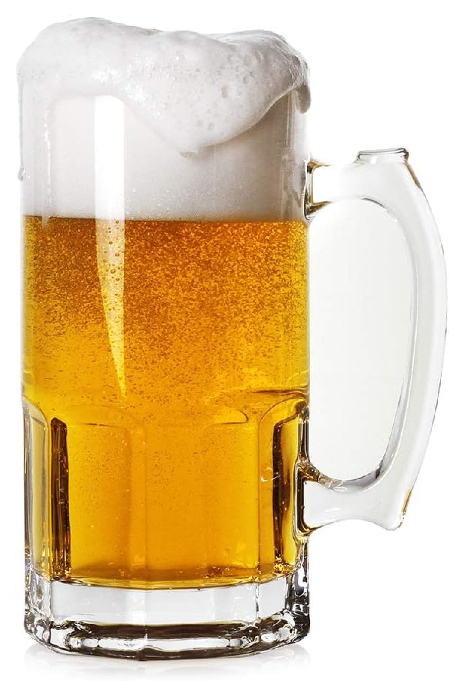 Drevy Extra Large Beer Mug 35 Ounce,Large Glass Mugs With Handle,One ...