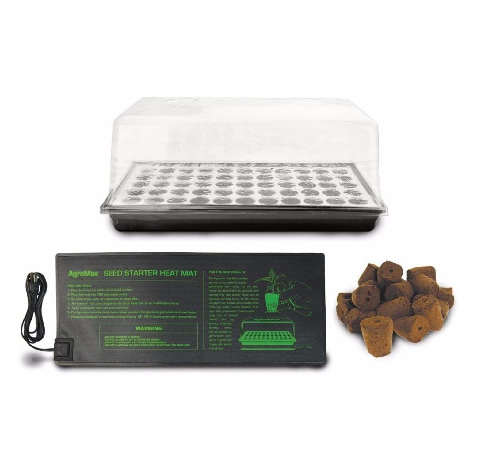 Drevy Floating Seed Starter Germination Kit with Tall Humidity Dome ...