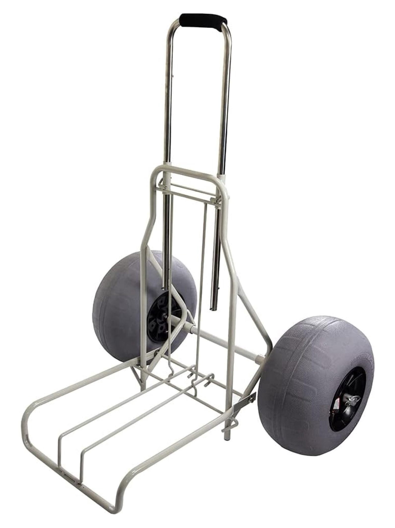Drevy Folding Beach Cart with Big Balloon Wheels Loading 165lbs, Heavy ...