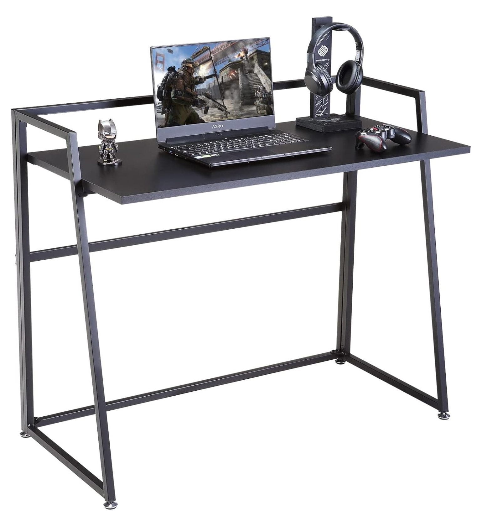 Drevy Folding Computer Desk, 41 inch No Assembly Desk Modern Simple ...