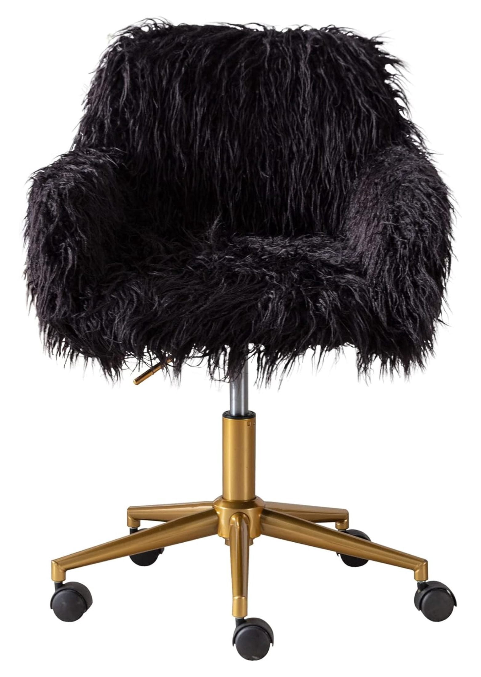 Drevy Furry Office Desk Chair, Fluffy Swivel Desk Chair, Fluffy Desk ...