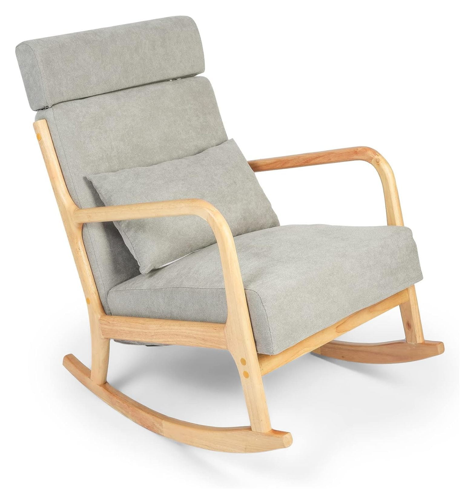 Drevy Glider Chair Upholstered Rocking Chair, Rocking Chair Nursery ...