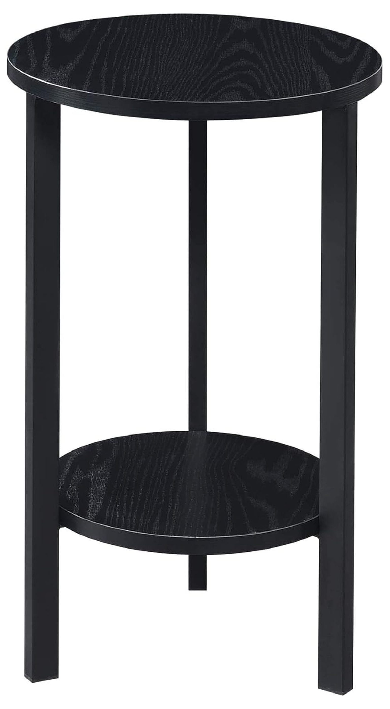 Drevy Graystone 2-Tier Plant Stand, 24", Black/Black - Walmart.com