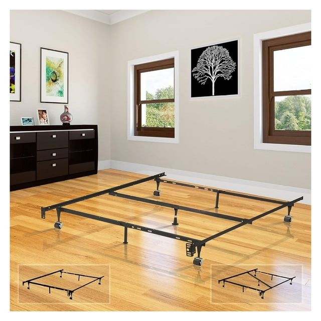 Drevy Heavy Duty Metal 7-Leg Adjustable Queen, Full, Full XL, , XL, Bed ...