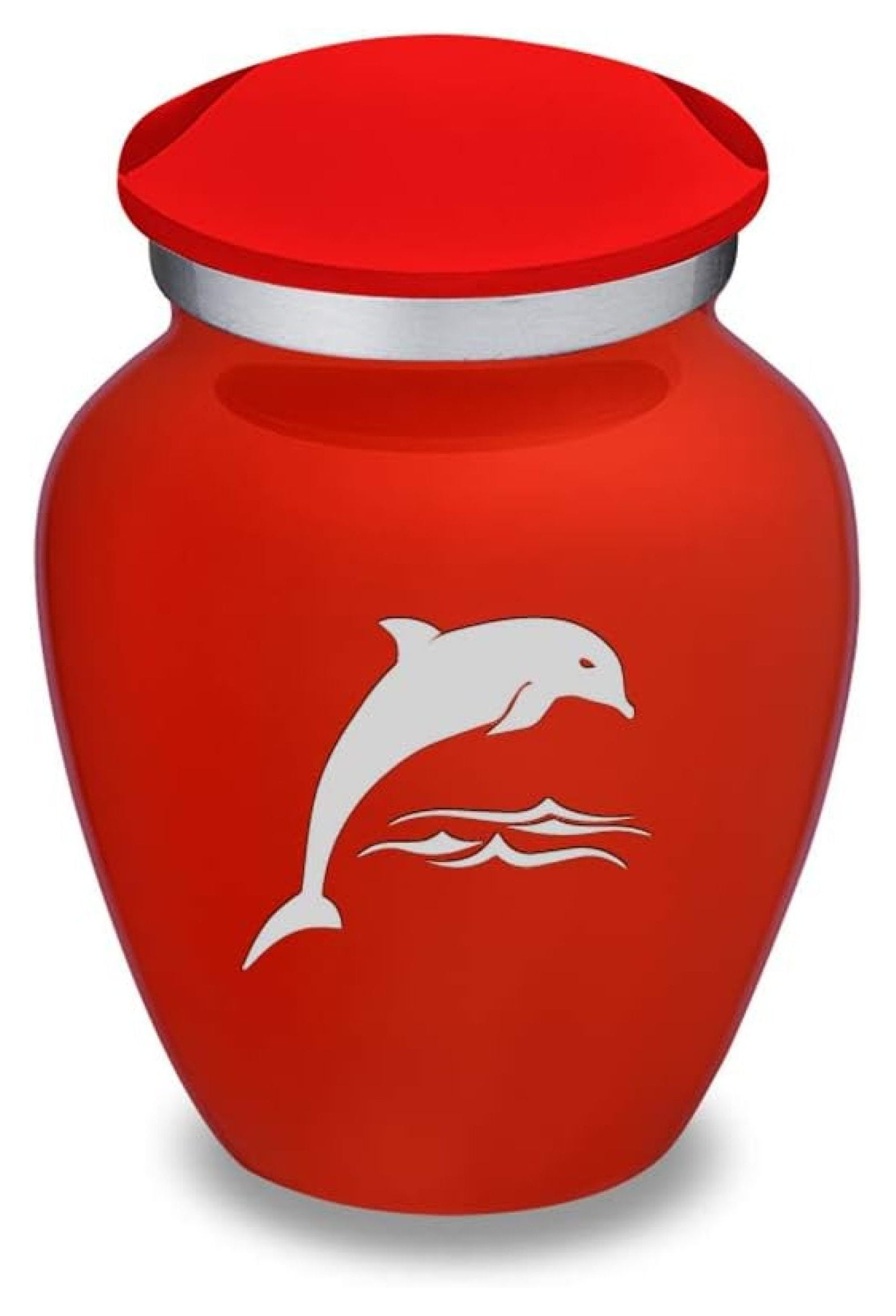 Drevy Keepsake Dolphin Cremation Urn (Bright Red) - Walmart.com