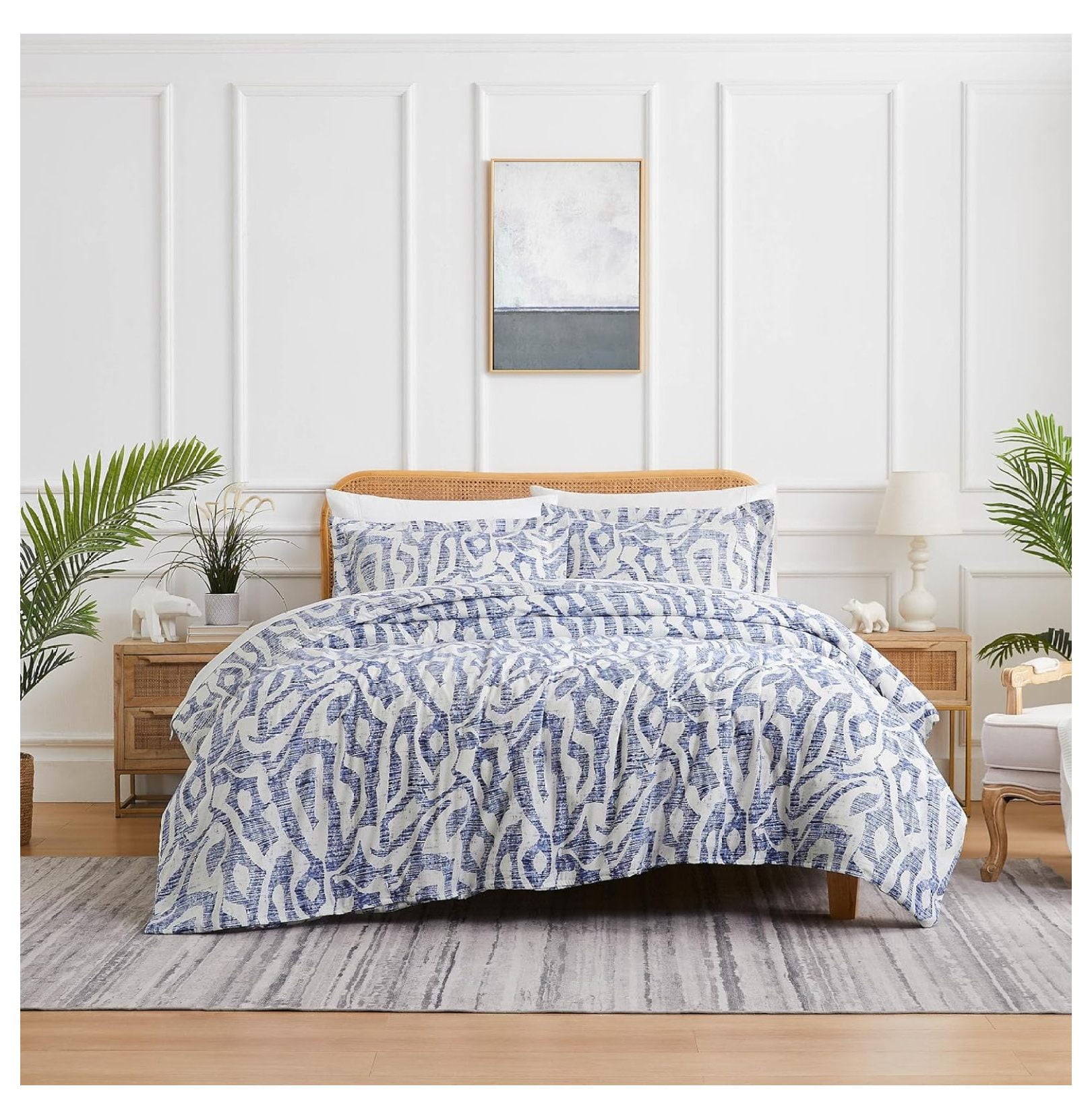 Drevy Khari Collection Oversized King Duvet Cover Set, Contemporary ...