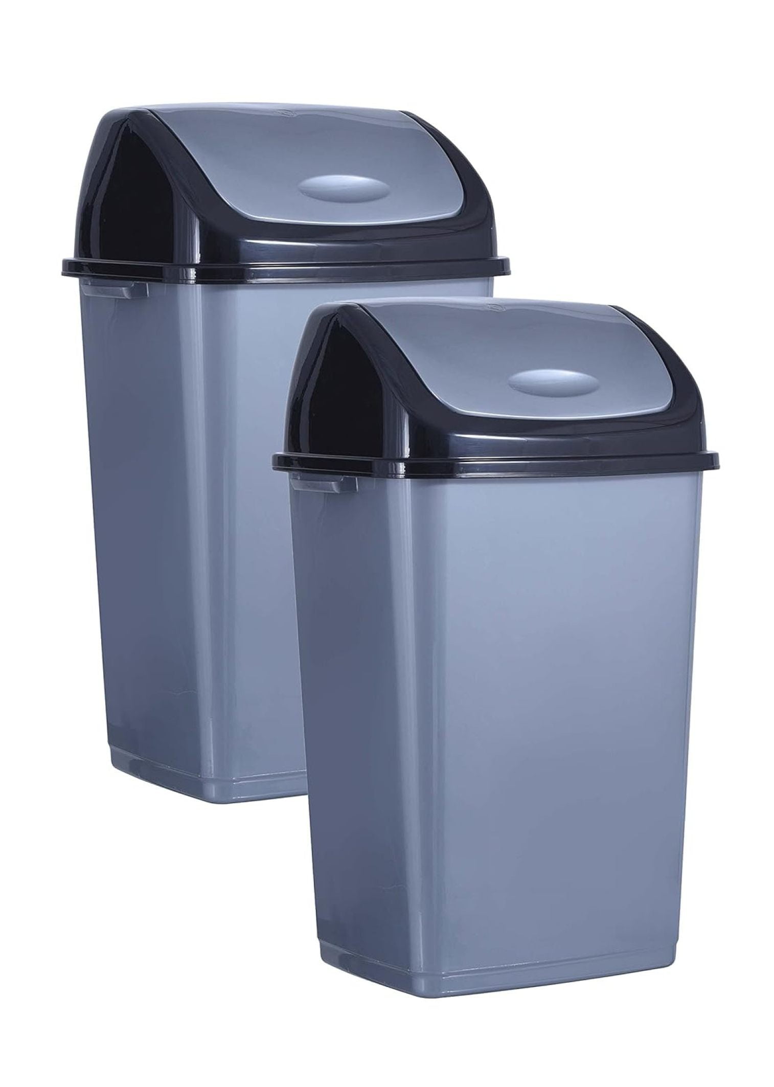 Drevy Kitchen Trash Can 13 Gallon with Swing Lid, Plastic Tall Garbage ...