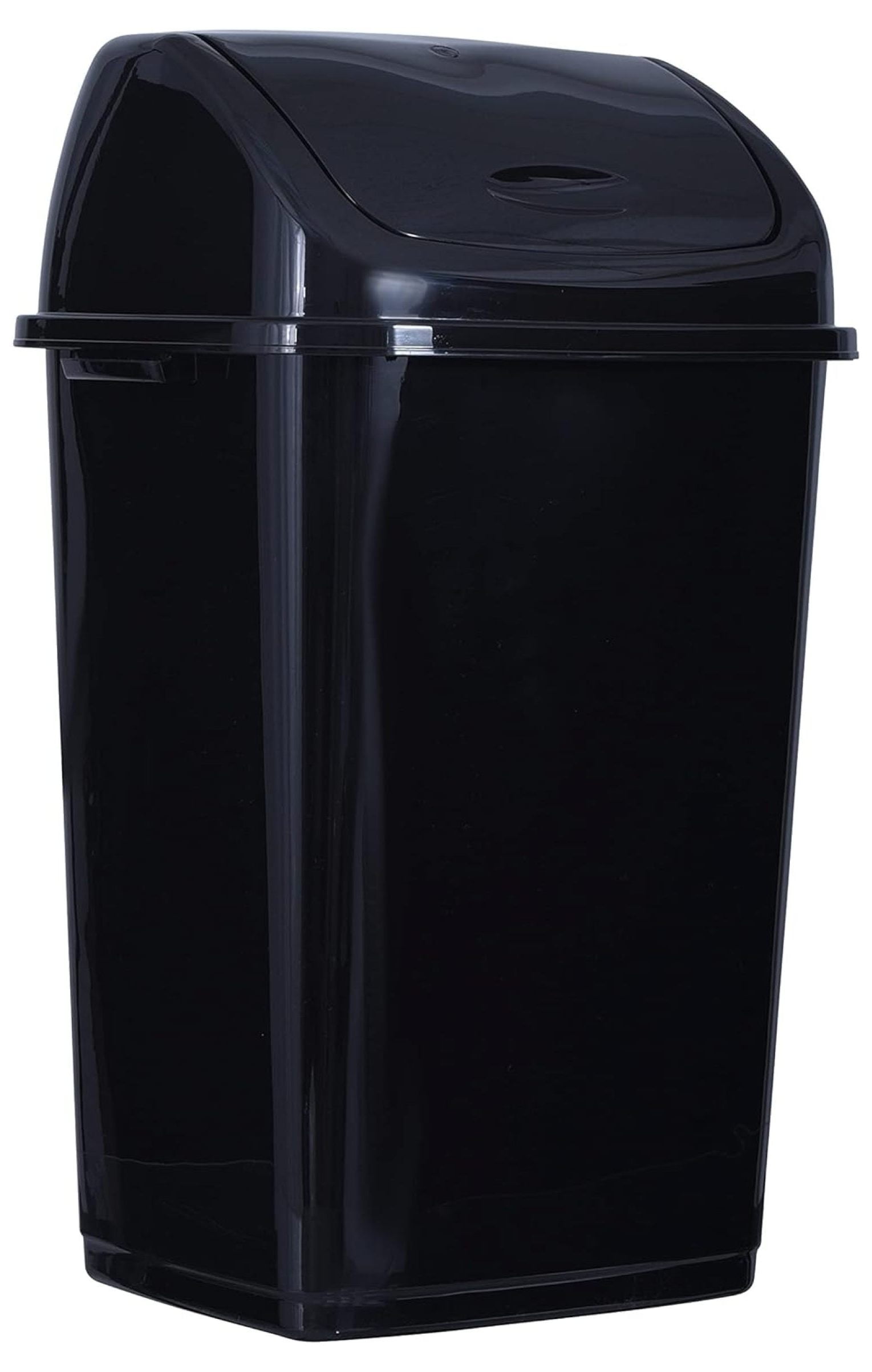 Drevy Kitchen Trash Can 13 Gallon with Swing Lid, Plastic Tall Garbage ...