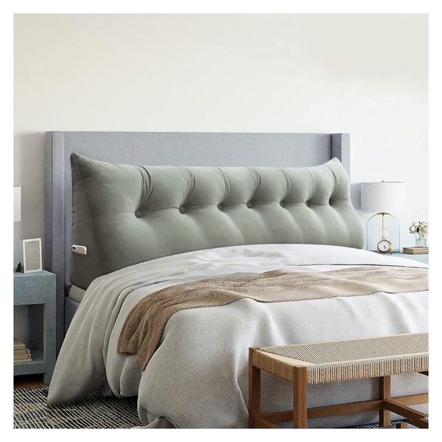 Drevy Large Headboard Pillow Wedge Bed Rest Reading Pillow Daybed ...