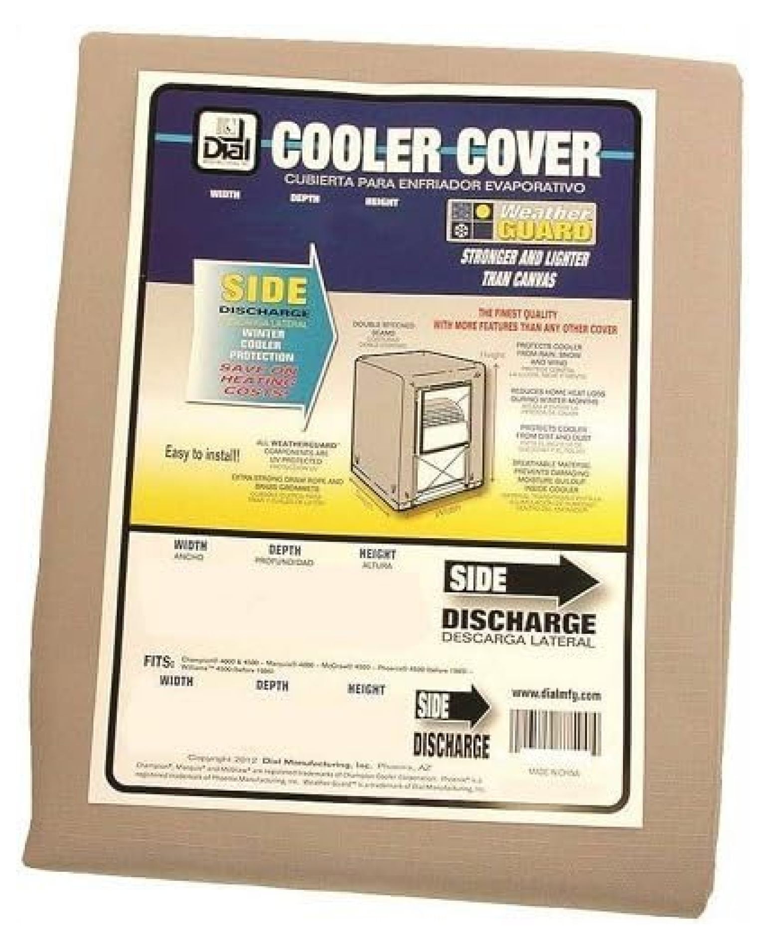 Drevy Manufacturing Evaporative Cooler Cover - Side Draft ...