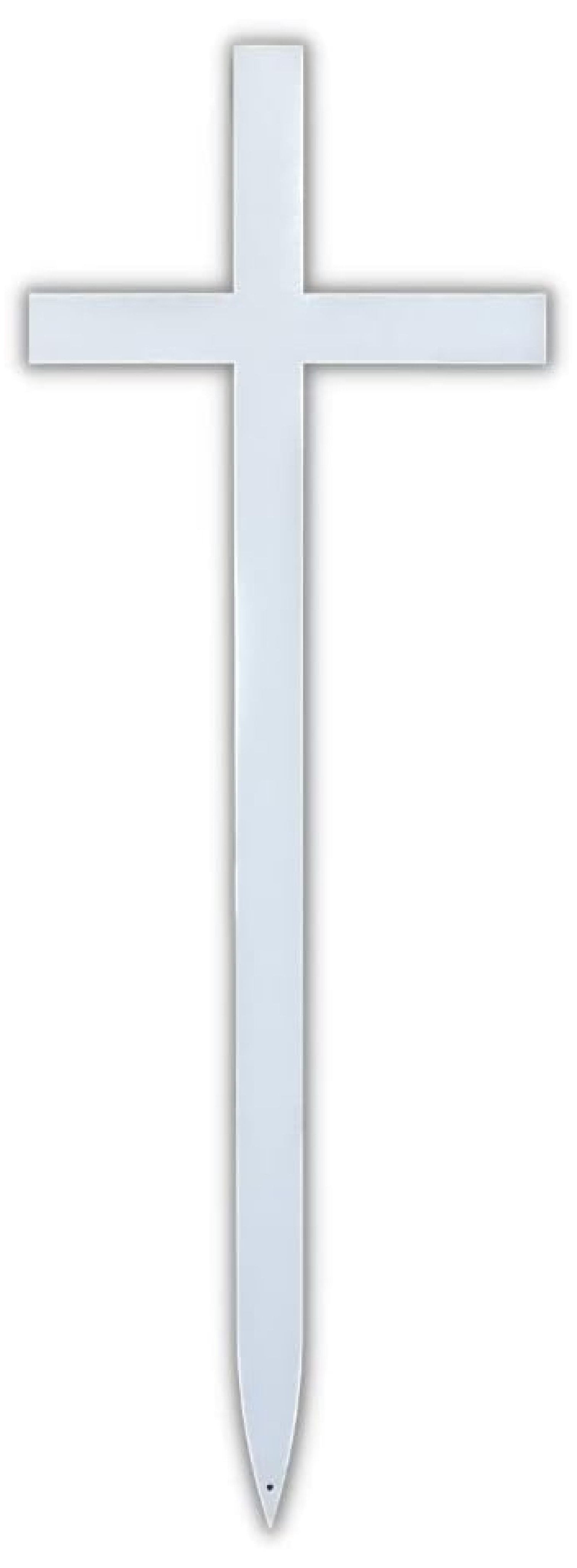 Drevy Memorial Cross - Steel Grave Marker - Perfect For Outdoor And ...