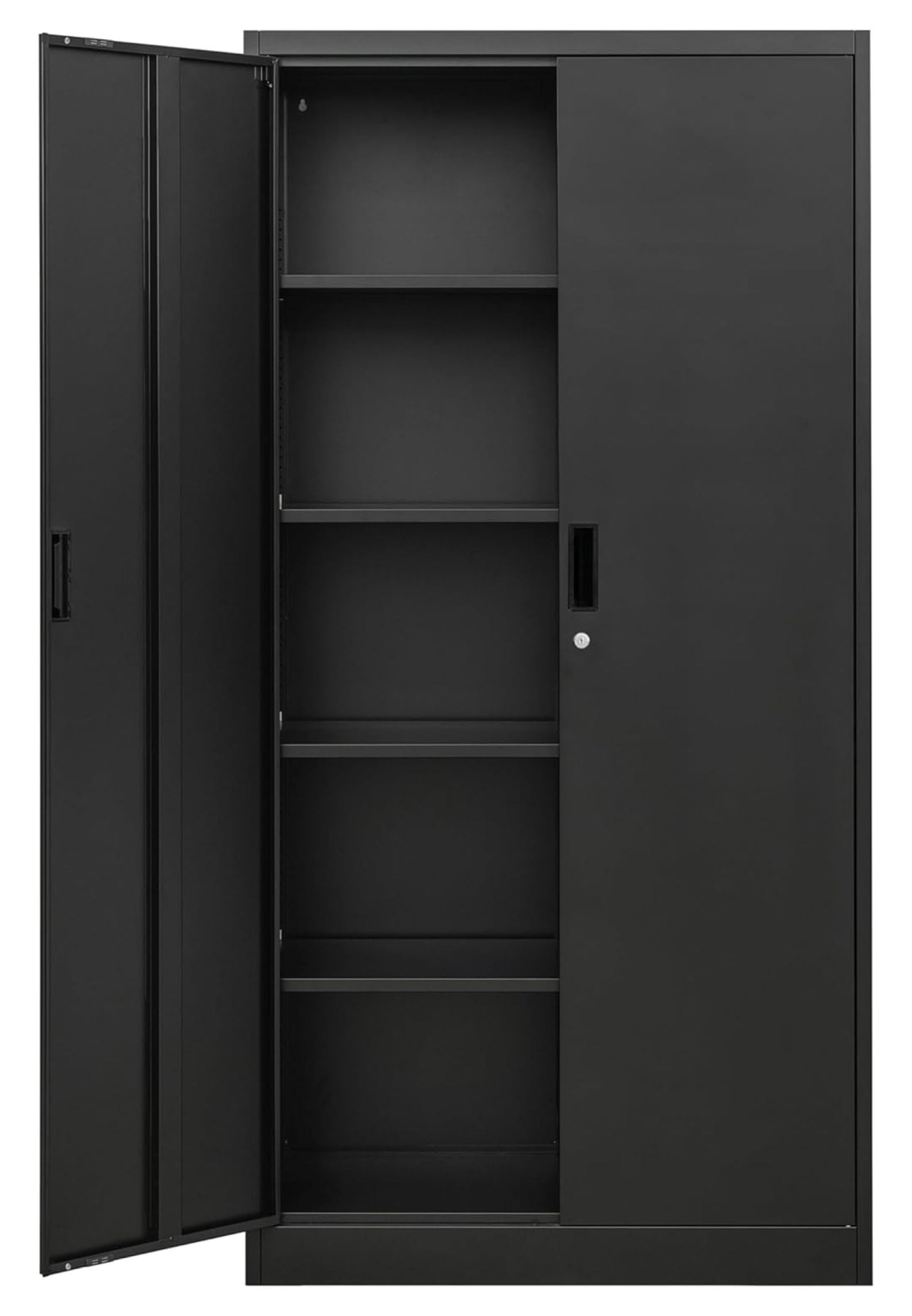 Drevy Metal Storage Cabinet, 72" Locking Cabinet with Adjustable ...