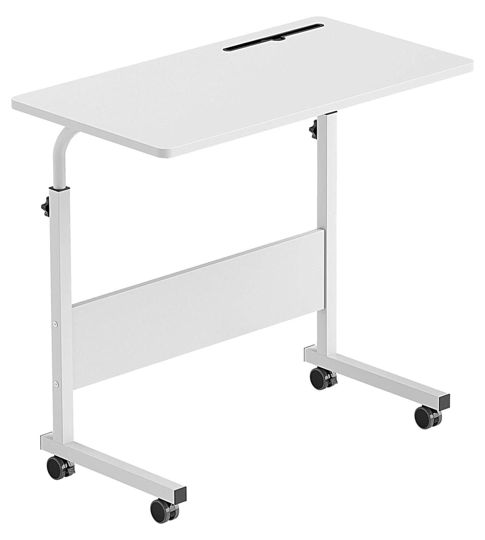 Drevy Mobile Stand Up Desk Adjustable Laptop Desk with Wheels, 31.5 ...
