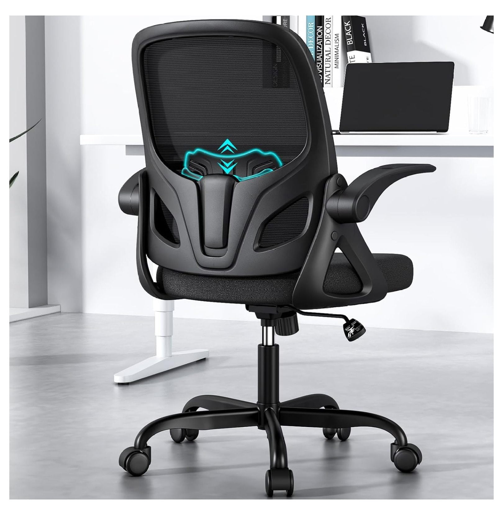 Drevy Office Desk Chair with Lumbar Support Ergonomic Mesh Office Chair ...