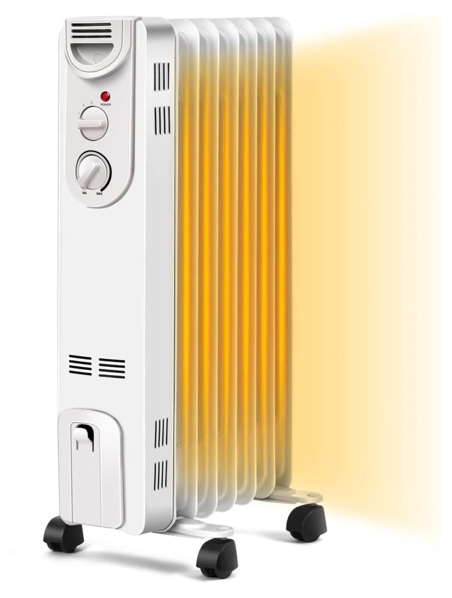 Drevy Oil Filled Radiator Heater, 1500W Portable Oil Heaters with 3 ...