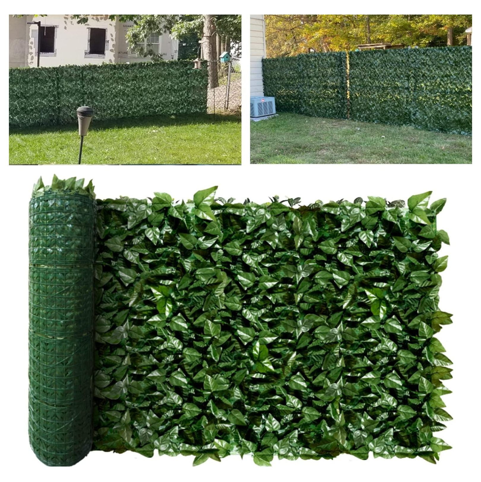 Drevy Paradise 6' x 14' Faux Laurel Privacy Fence Screen with Mesh Back ...