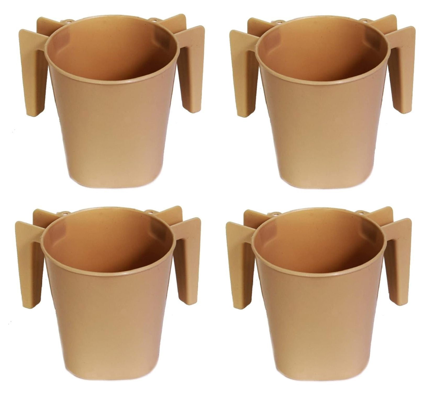 Drevy Plastic Square Wash Cup Ba154 (Beige, 4) - Walmart.com