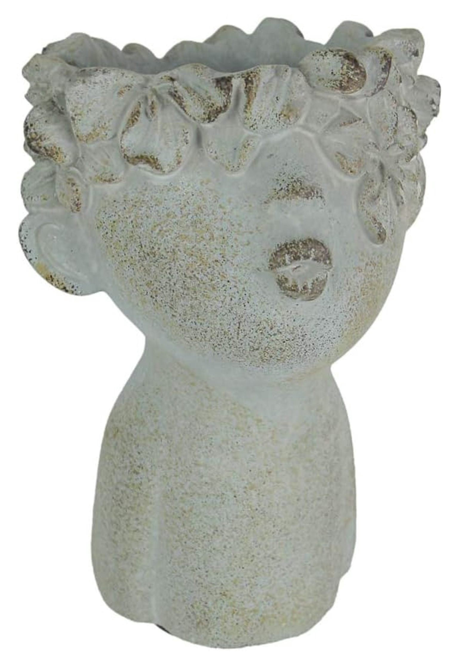 Drevy Pucker Up Junior Kissing Face Weathered Finish Concrete Head Mini ...