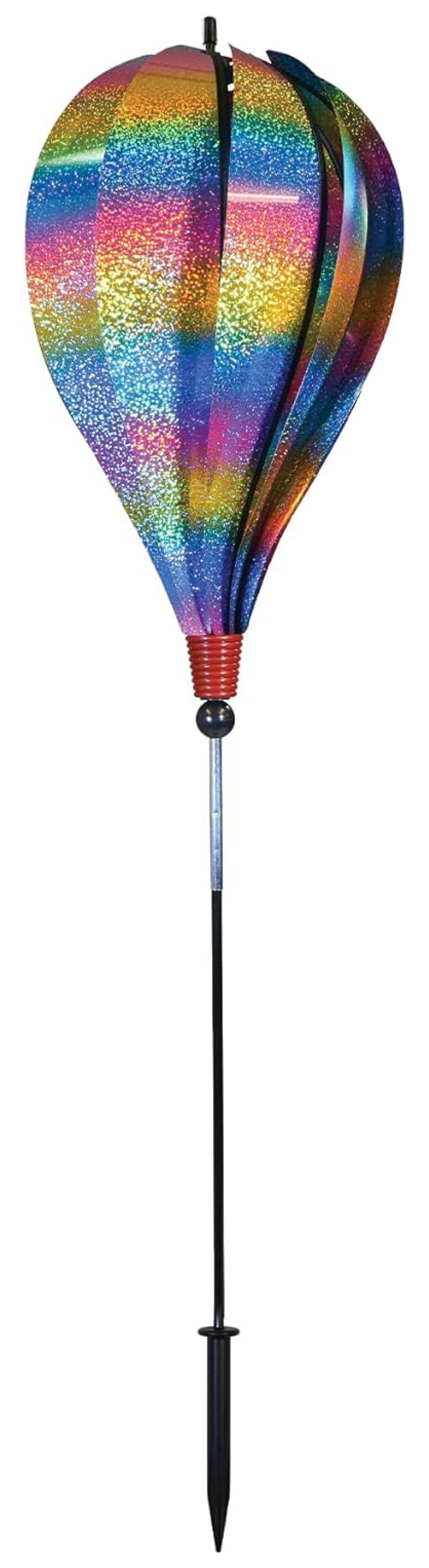 Drevy Rainbow Whirl 10-Panel Hot Air Balloon Ground Spinner - Walmart.com