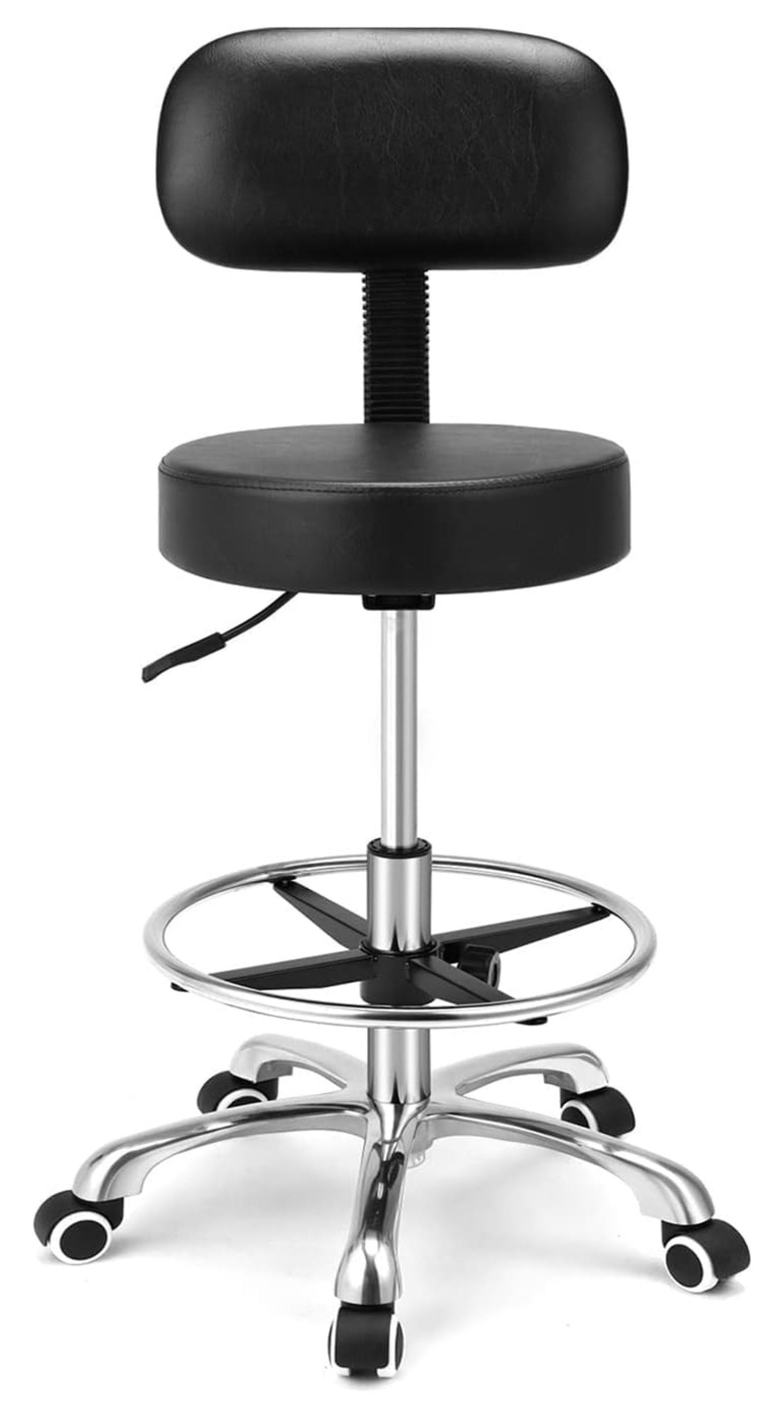 Drevy Rolling Swivel Adjustable Heavy Duty Drafting Stool Chair for ...
