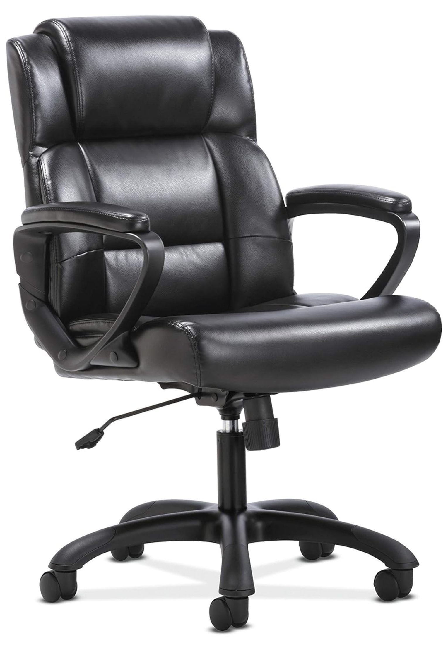 Drevy Sadie -Back Executive Chair, with Fixed Padded Arms, PACKS, Black ...