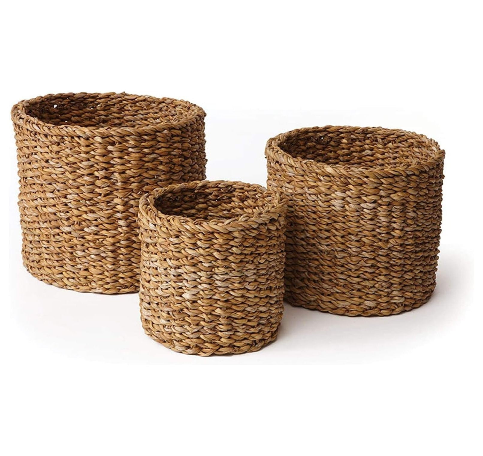 Drevy Seagrass Small Round Baskets, Set of 3 - Walmart.com