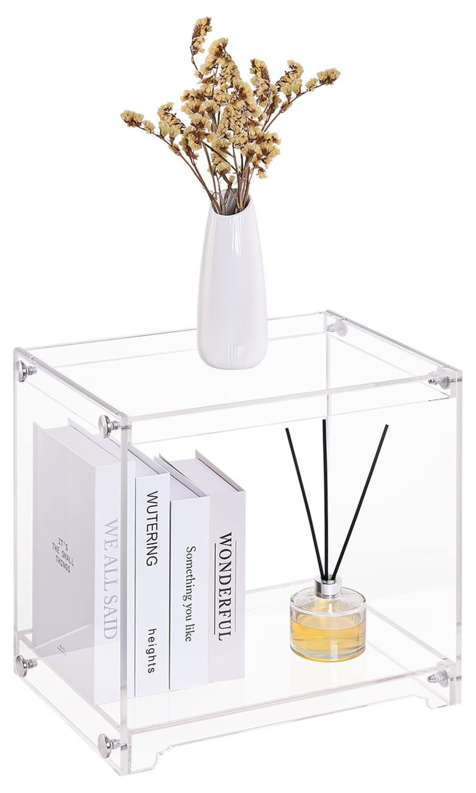 Drevy Side Table, 16.2" L x 11.6" W x 15.6" H End Table for Living Room ...