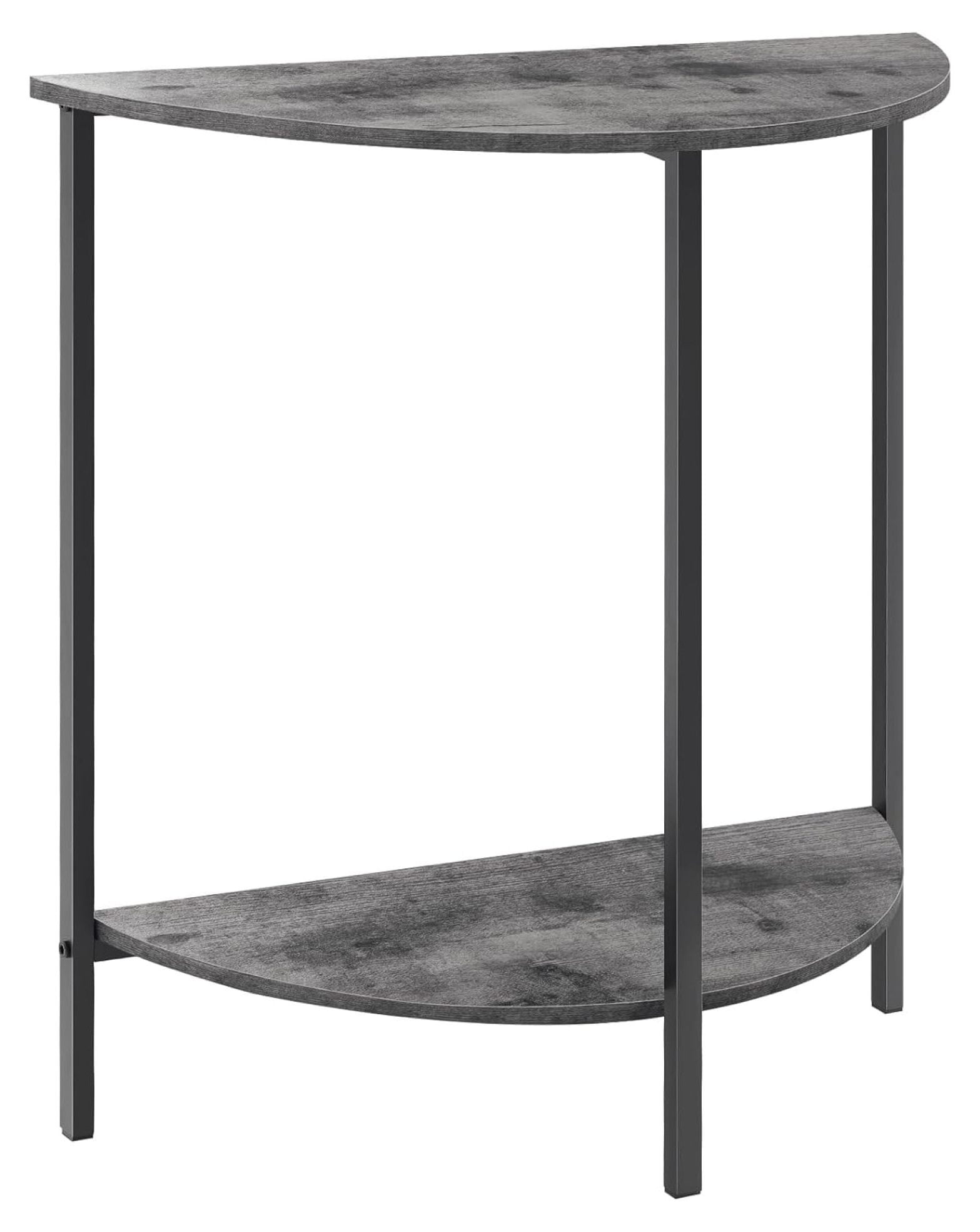 Drevy Small Entryway Table Half Round Table, Half Moon Entry Table ...