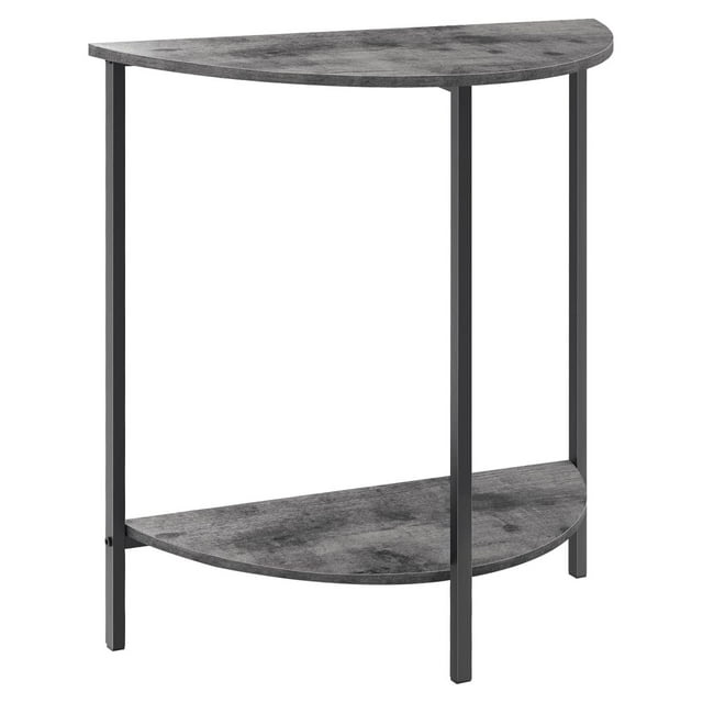 Drevy Small Entryway Table Half Round Table, Half Moon Entry Table ...