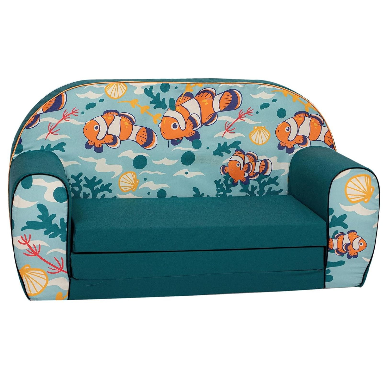 Drevy Toddler Couch & Kids Sofa - European Made Children's 2 in 1 Open ...