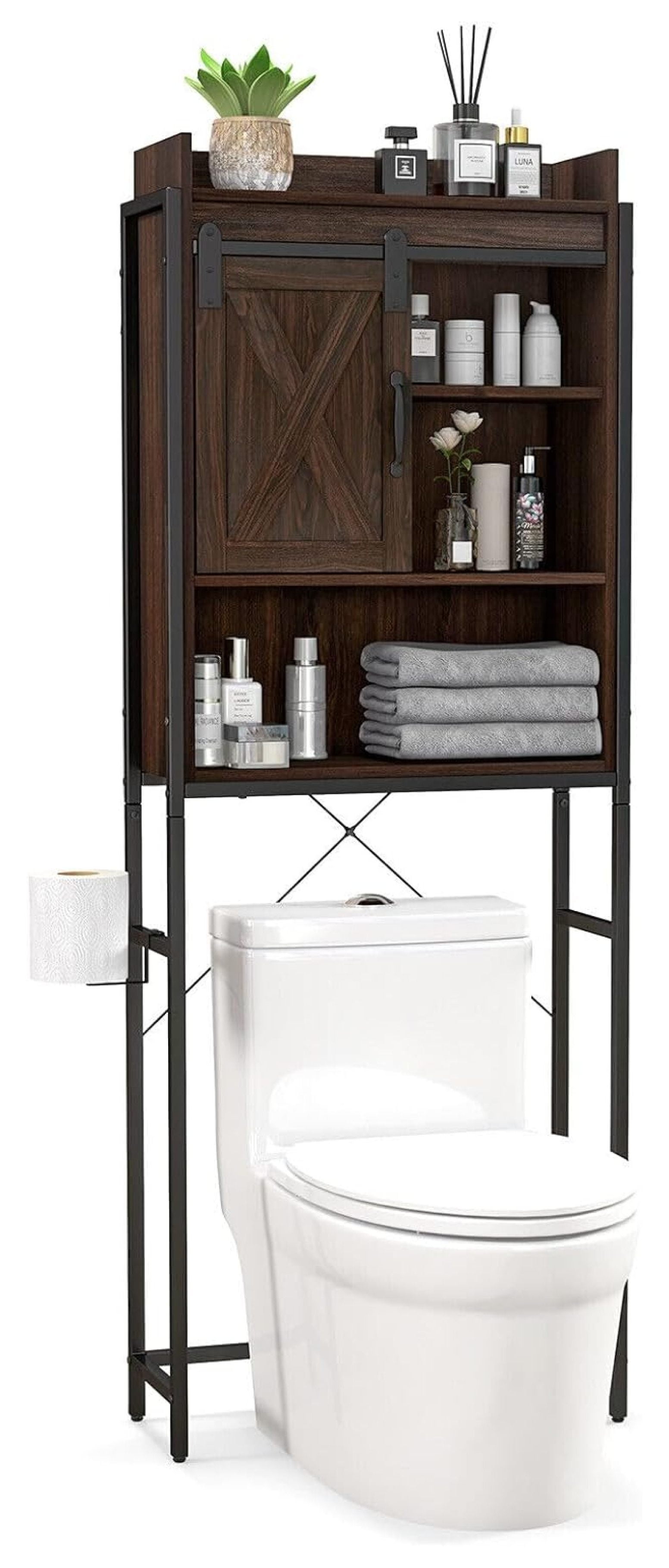 Drevy Over The Toilet Storage Cabinet, Freestanding Bathroom Space ...
