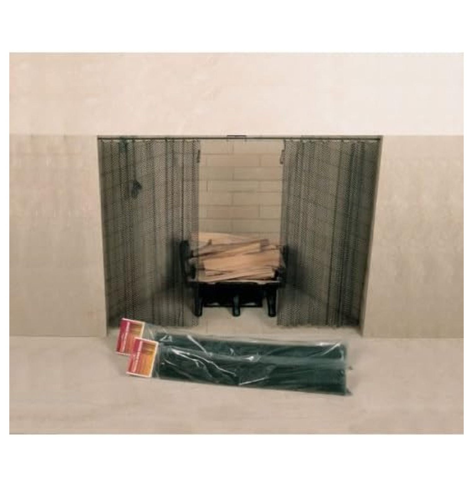 Drevy " x 20" Woodfield Hanging Fireplace Screen, Rod Not Included ...