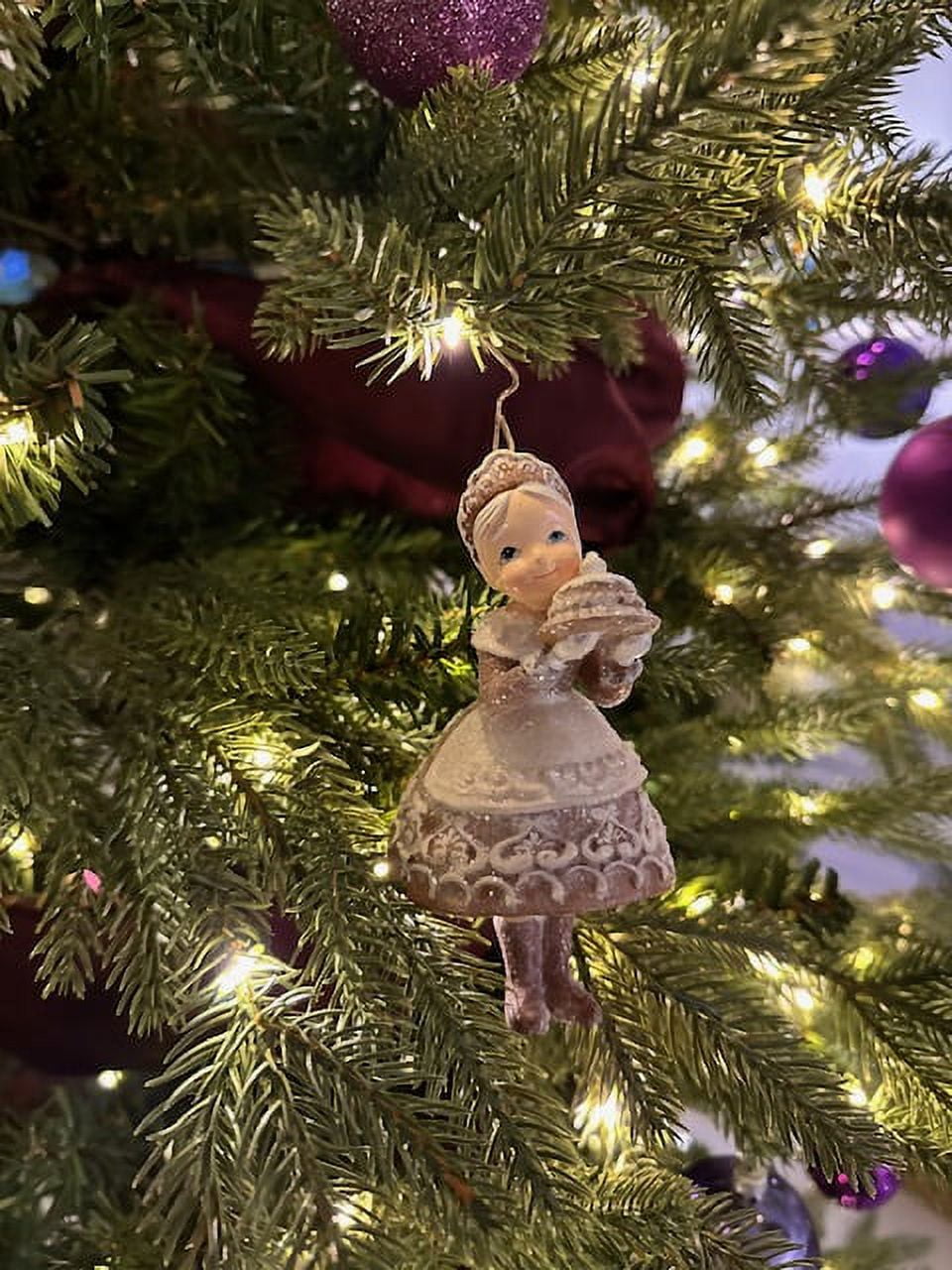 Drew DeRose Designs Santa & Mrs. Clause ornament, 5"T,2 assorted ...