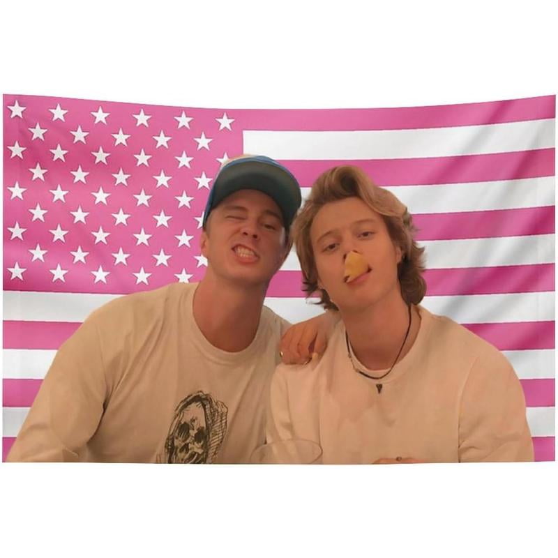 Drew JJ Pink Rafe America Funny Starkey Cameron Maybank Flag for ...