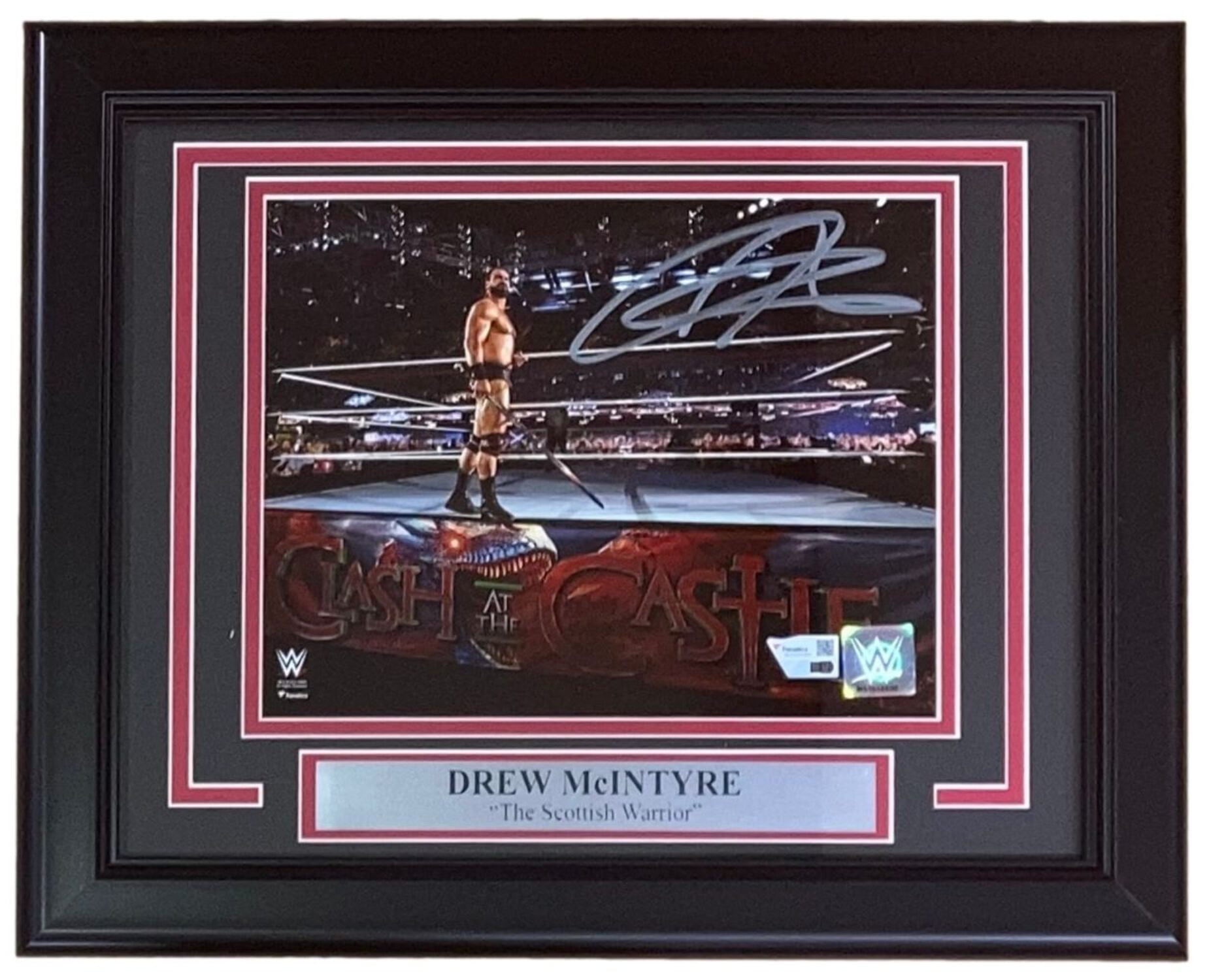 Drew McIntyre Signed Framed 8x10 WWE Entrance Photo Fanatics - Walmart.com