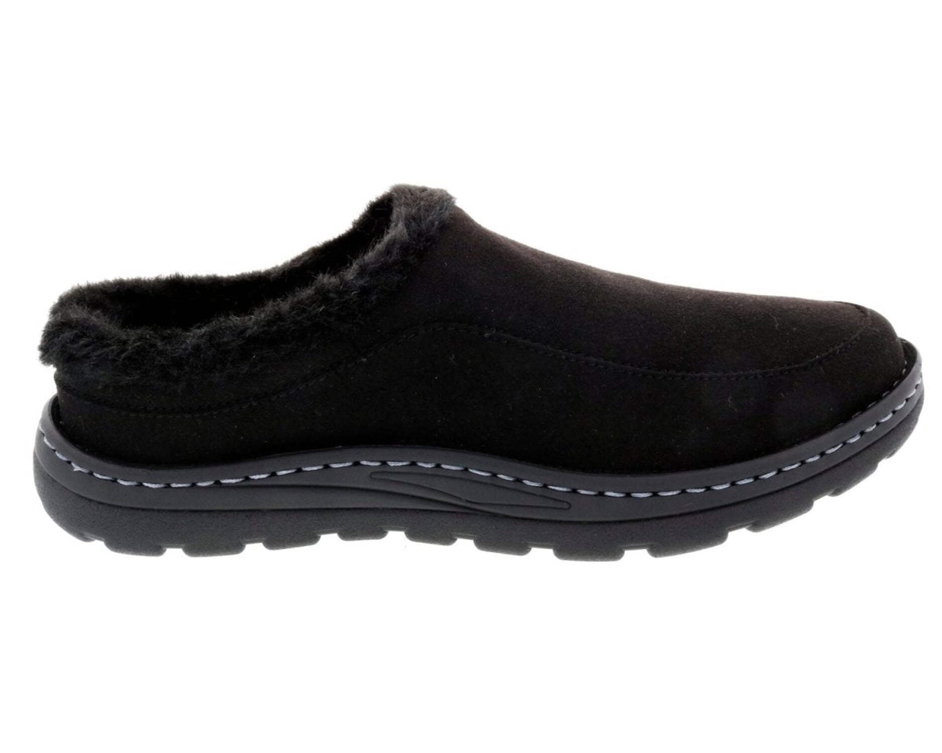 Drew Palmer Men Clog Shoe In Black Microsuede - Walmart.com