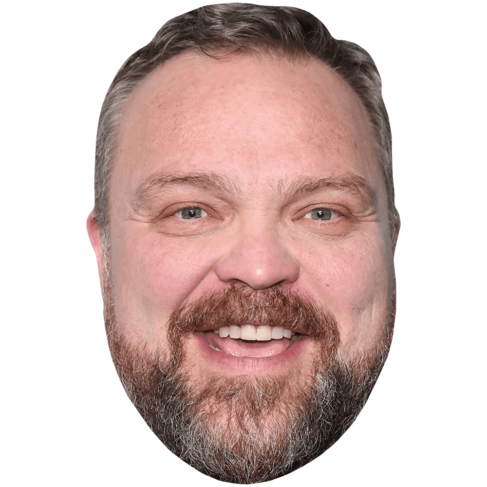 Drew Powell (Smile) Celebrity Mask, Flat Card Face, Fancy Dress Mask ...