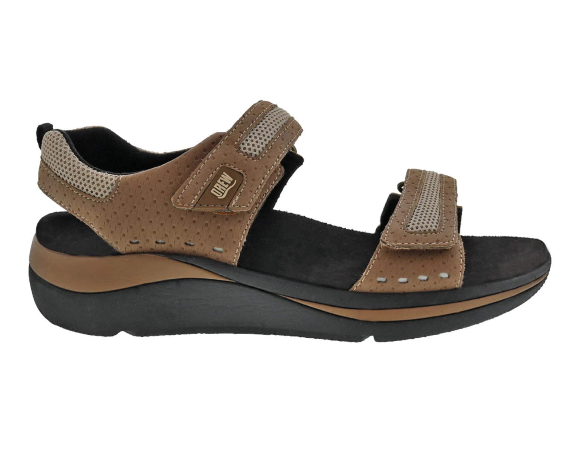 Drew Sophie Women Sandal In Brown Mesh Combo - Walmart.com