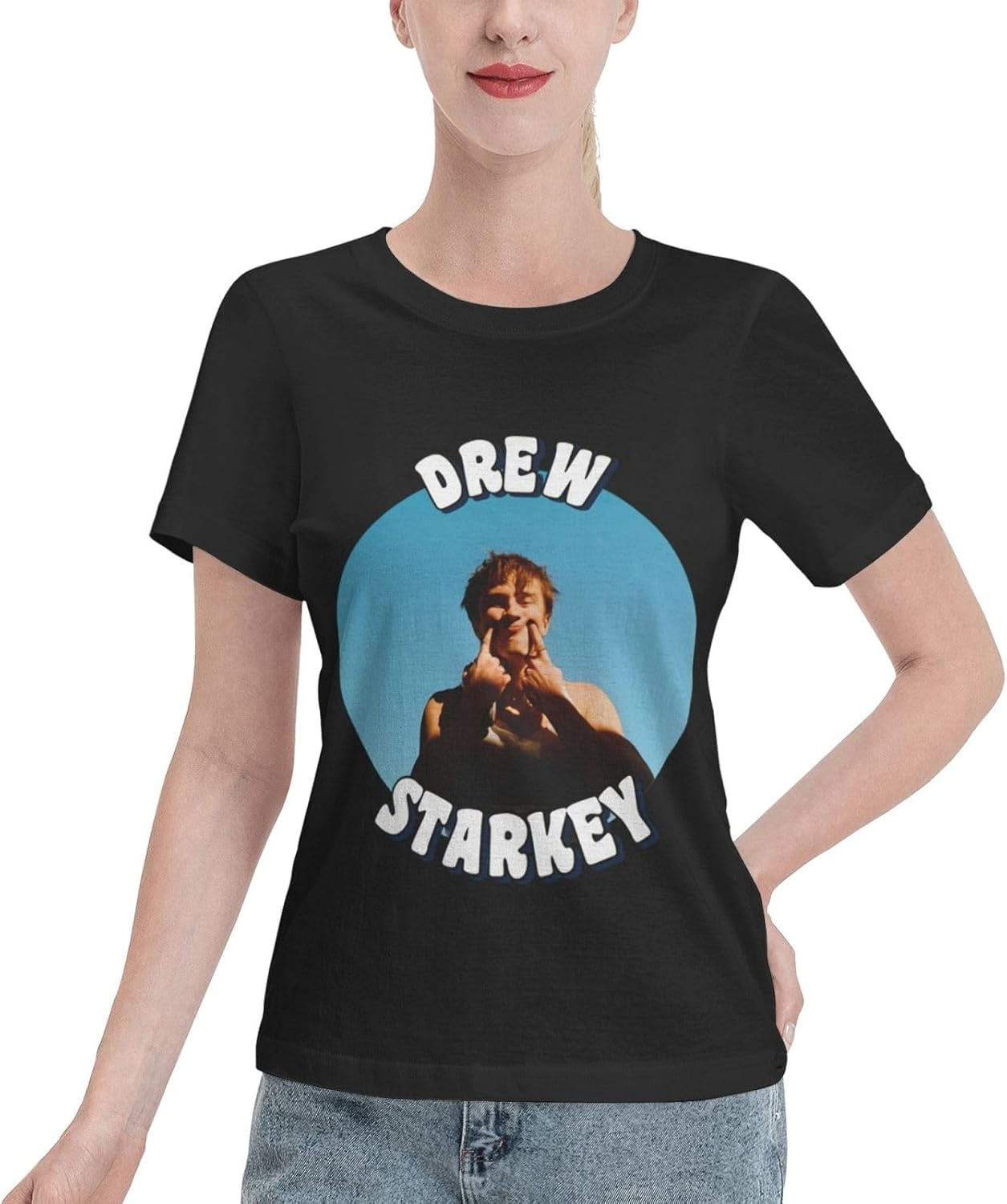 Drew Star Starkey Collage Men's T Shirt Summer Round Neckline Short ...