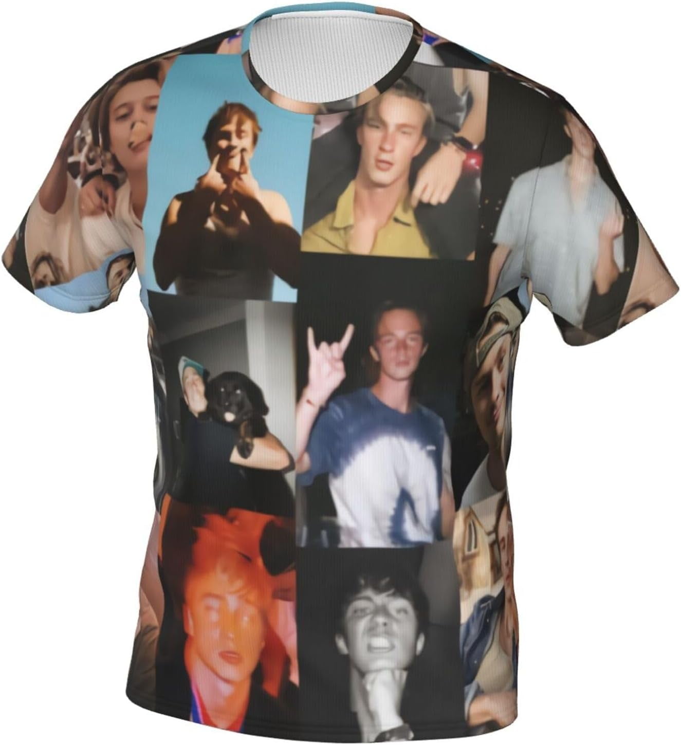 Drew Star Starkey Collage Mens T Shirt Summer Round Neckline Short ...