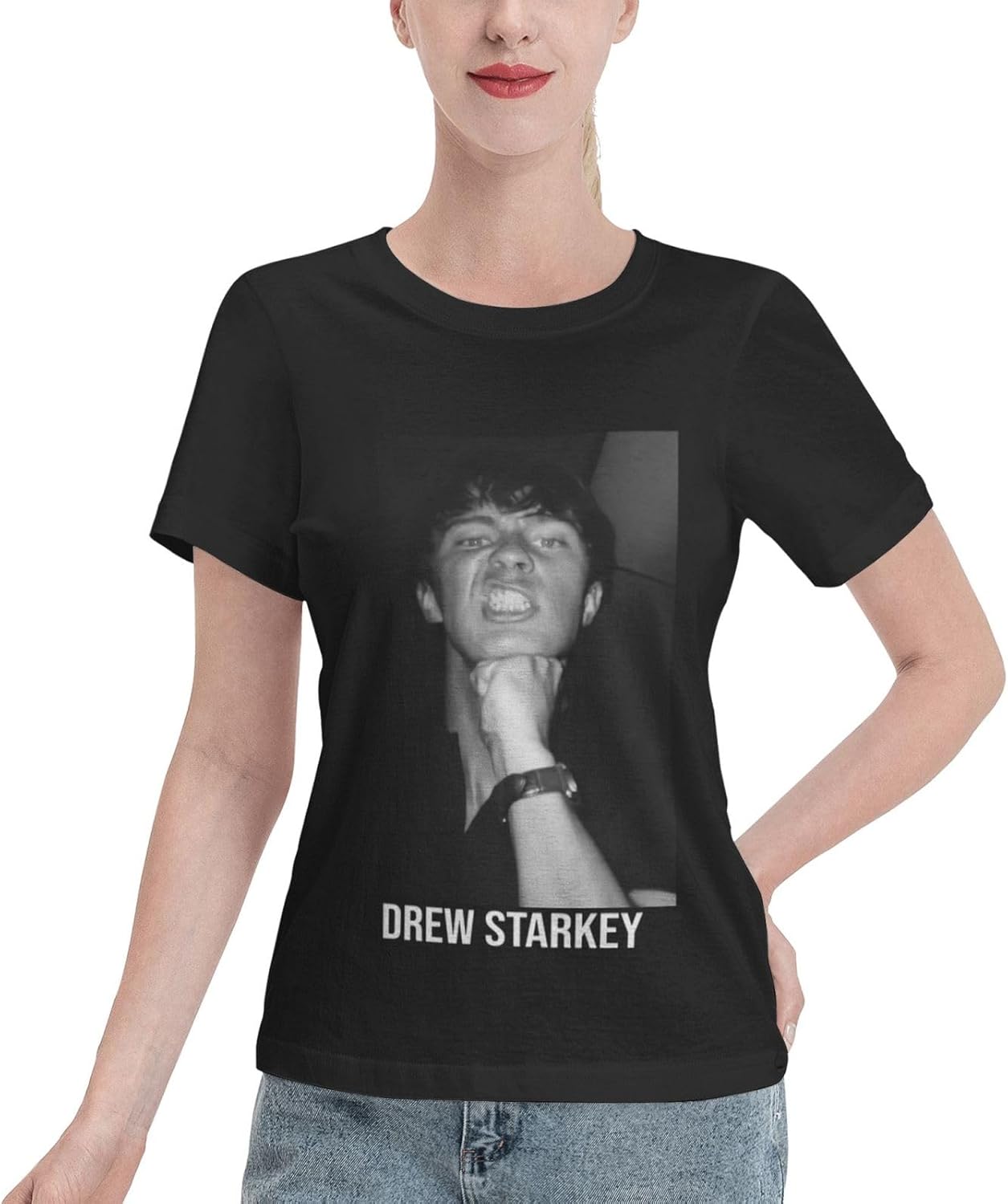 Drew Star Starkey Collage Mens T Shirt Summer Round Neckline Short ...