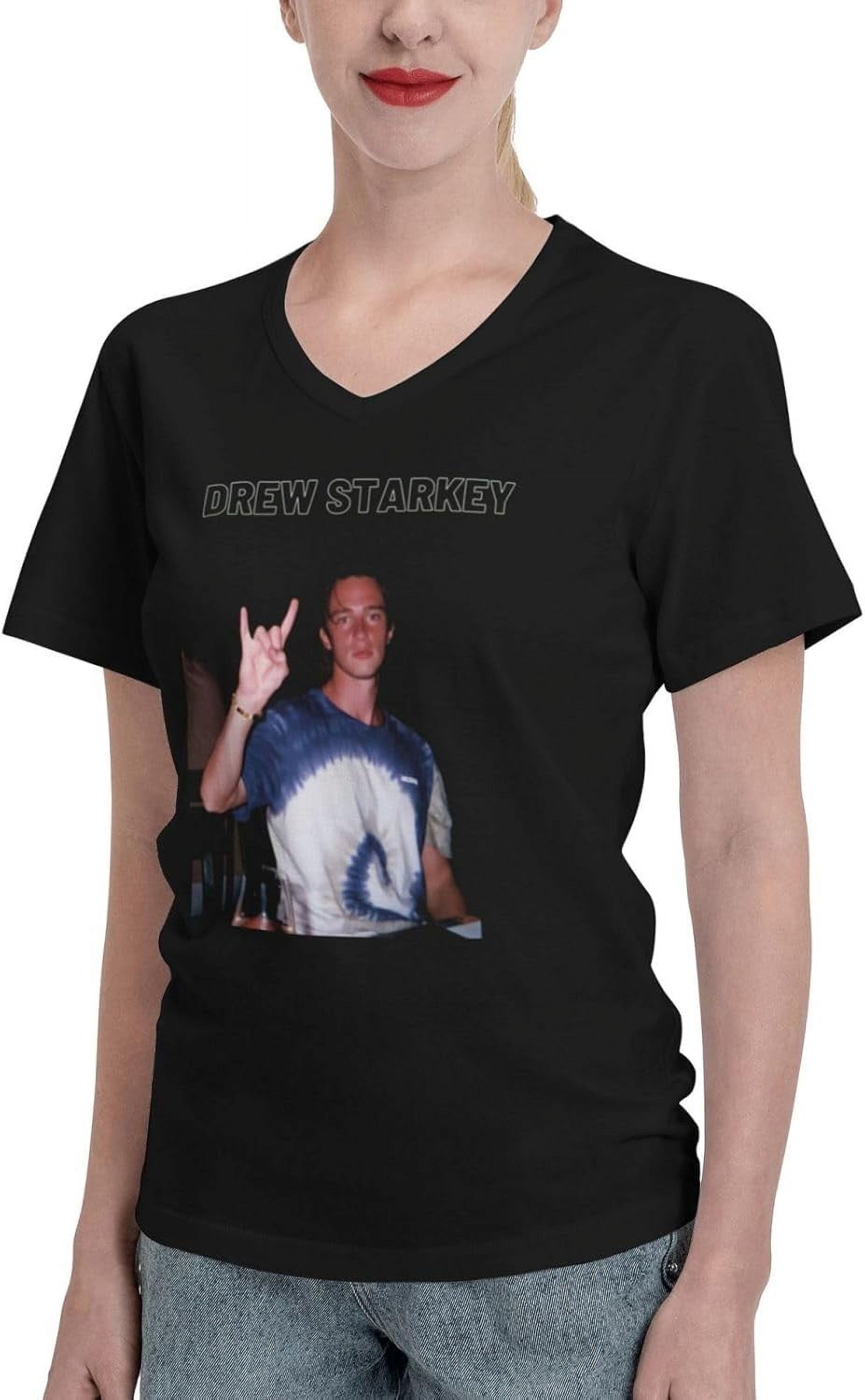 Drew Star Starkey Female V Neck T Shirt Cotton Casual Short Sleeve Clothes - Walmart.com
