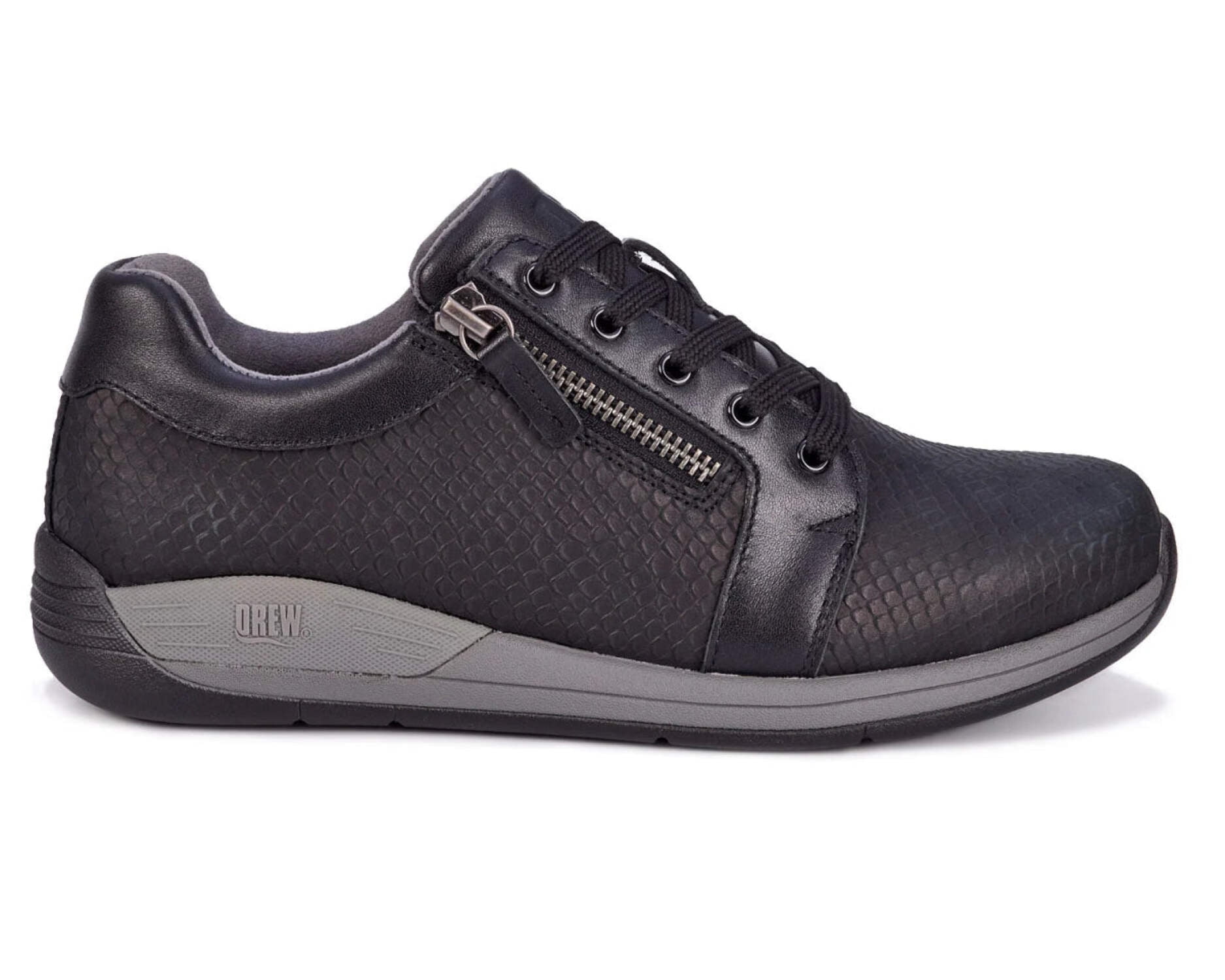 Drew Tally Women's Laces 2 Zippers Shoe In Black Combo - Walmart.com