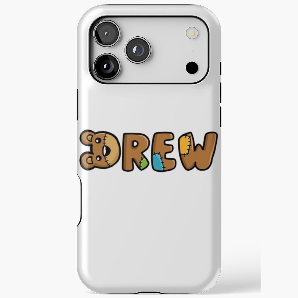 Drew Teddy Bear Cute Style Phone Case for iPhone 11 12 13 14 15 16 17 ...