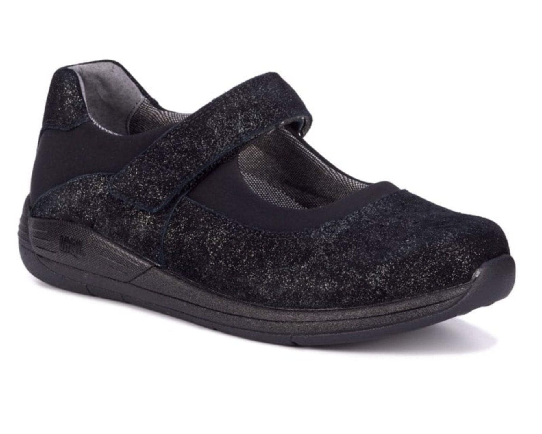 Drew Trust Women Comfort Mary Jane Shoes In Black/Silver Combo ...