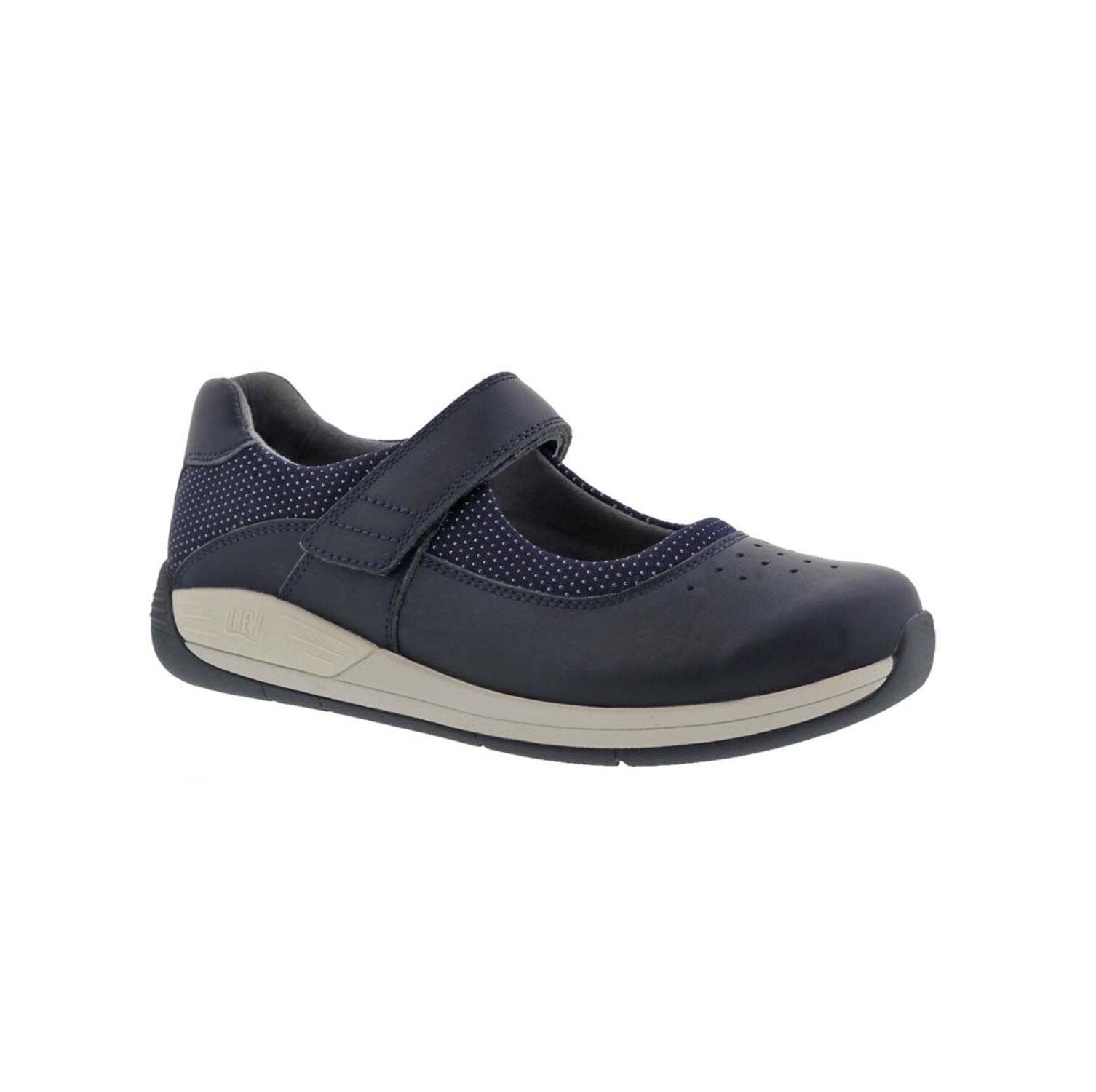 Drew Trust Women Comfort Mary Jane Shoes In Navy Leather - Walmart.com