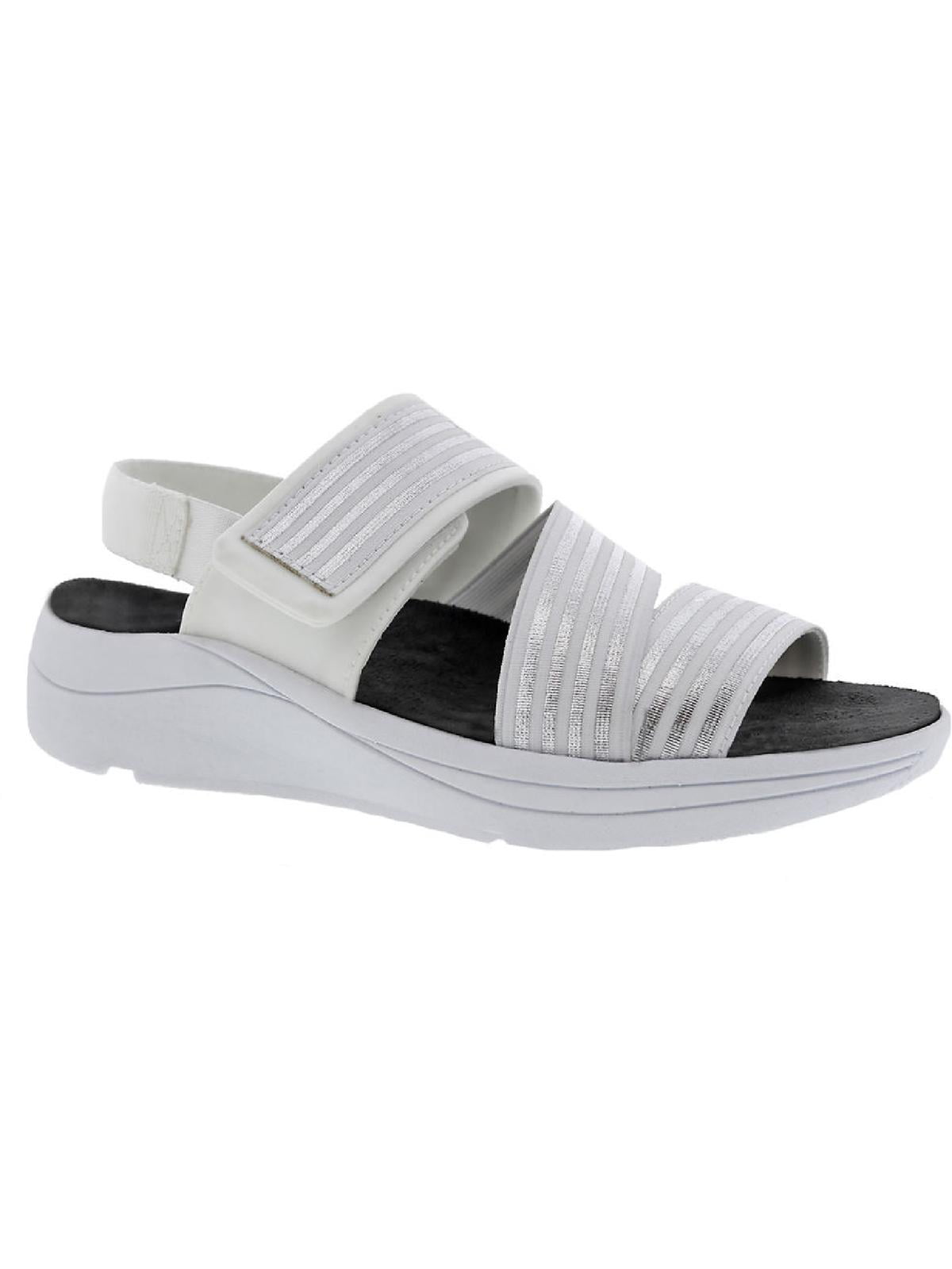 Drew Womens Sutton Open Toe Adjustable Wedge Sandals - Walmart.com