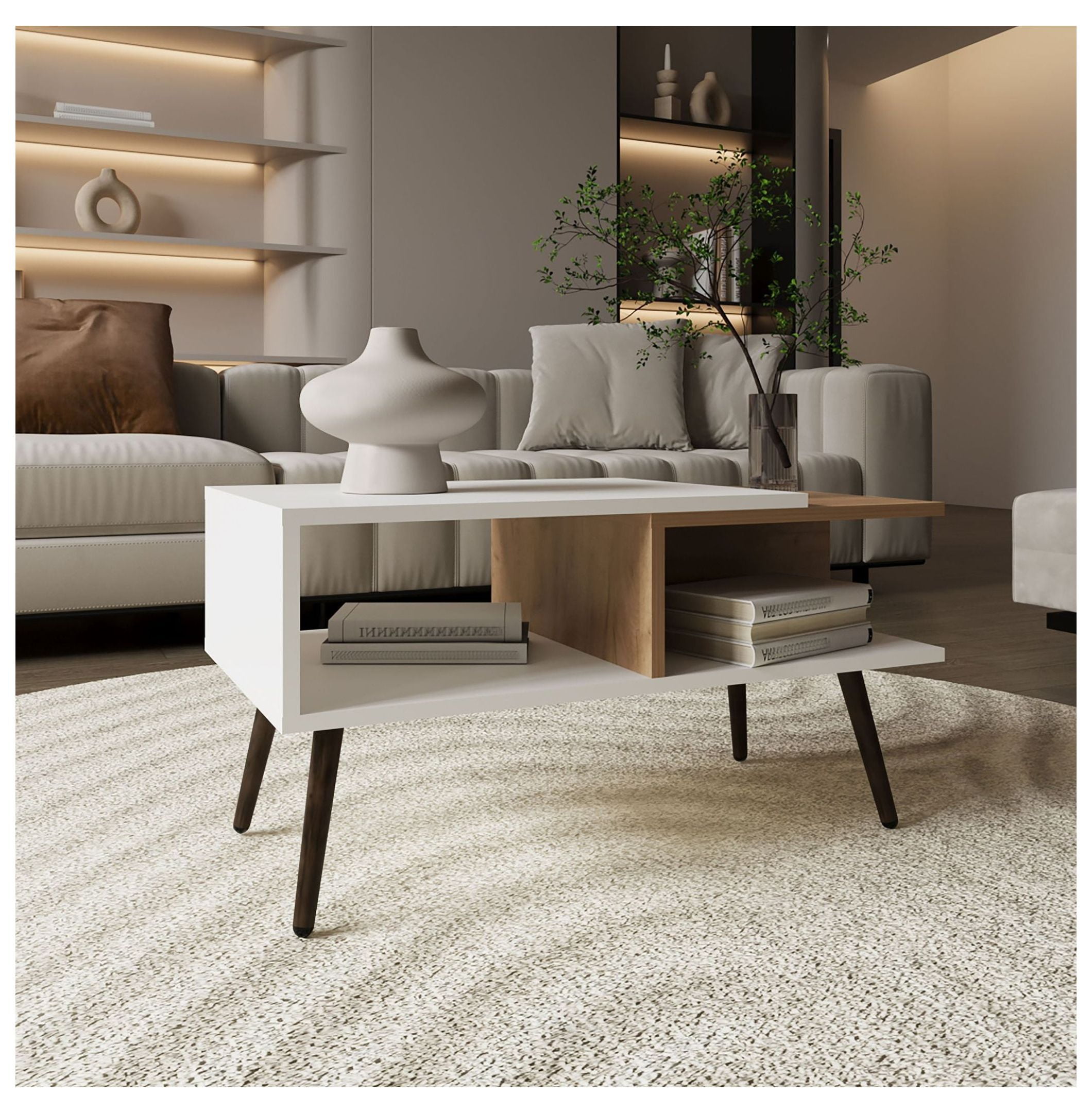 Drexel Coffee Table, 2 Shelves - Walmart.com