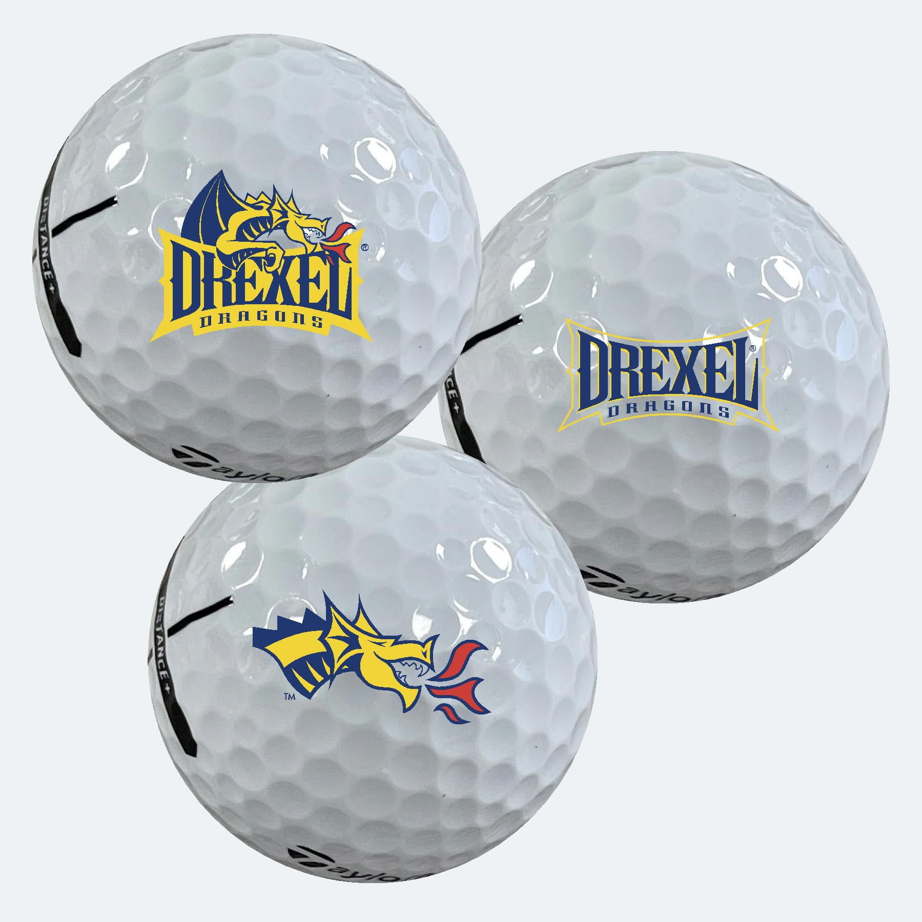 Drexel University Dragons Logo Edition Taylormade Distance+ Golf Balls ...