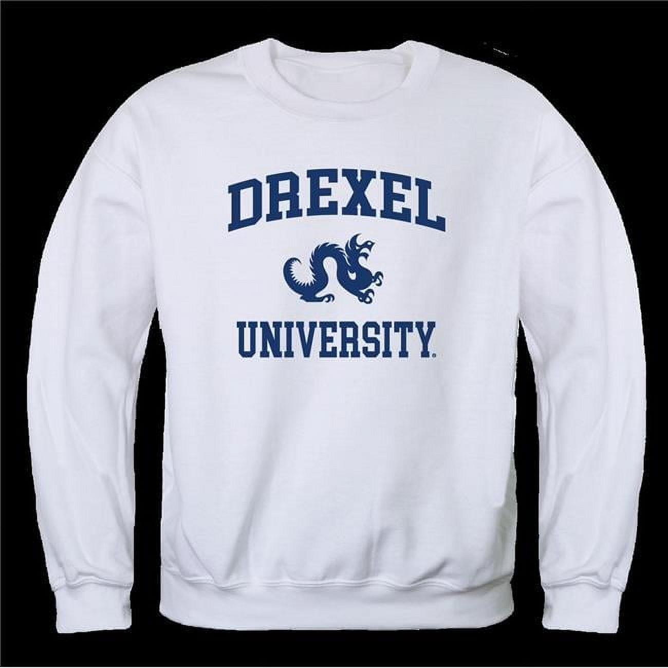 Drexel University Dragons Seal Crewneck Sweatshirt, White - Large ...